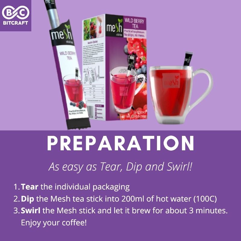 Mesh Wild Berry Tea Stick Imported From Turkey Fruit Tea Strawberry ...