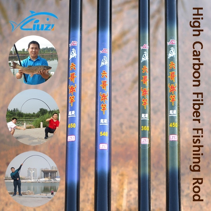 Fishing Rod Carbon Fiber Portable Telescopic Fishing Pole with Gift ...