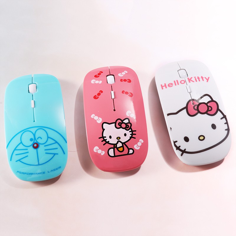 2.4Ghz Wireless Mouse Mini Mouse Girls Kawaii Mouse Cordless Silent ...