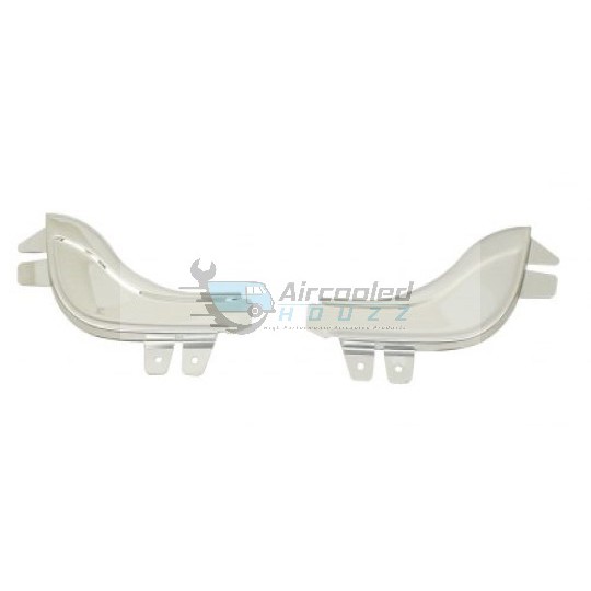 EMPI Fender Guards, Front, Stainless Steel, Pair, with Plastic Trim ...