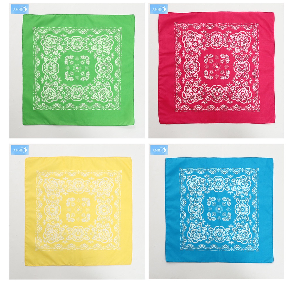 Cotton Fashion 55cm x 55cm Hip Hop Paisley Bandana Classic Square Scarf ...