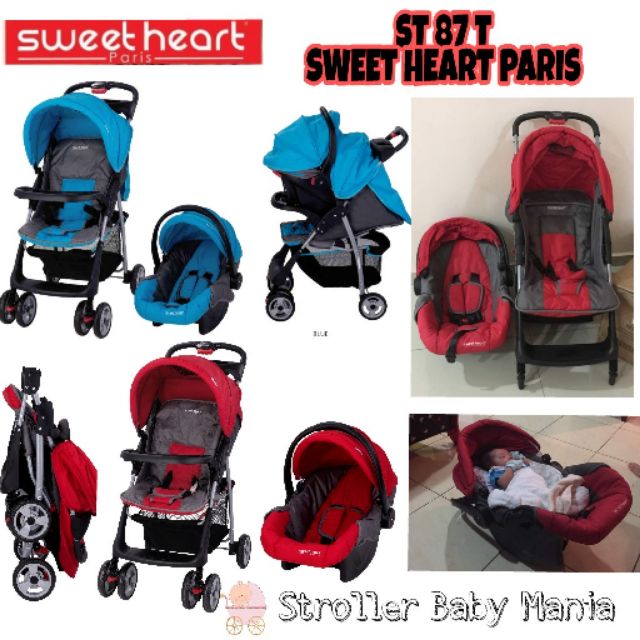 🔥🔥ST87T SWEET HEART PARIS 2IN1 STROLLER 🔥🔥 | Shopee Malaysia