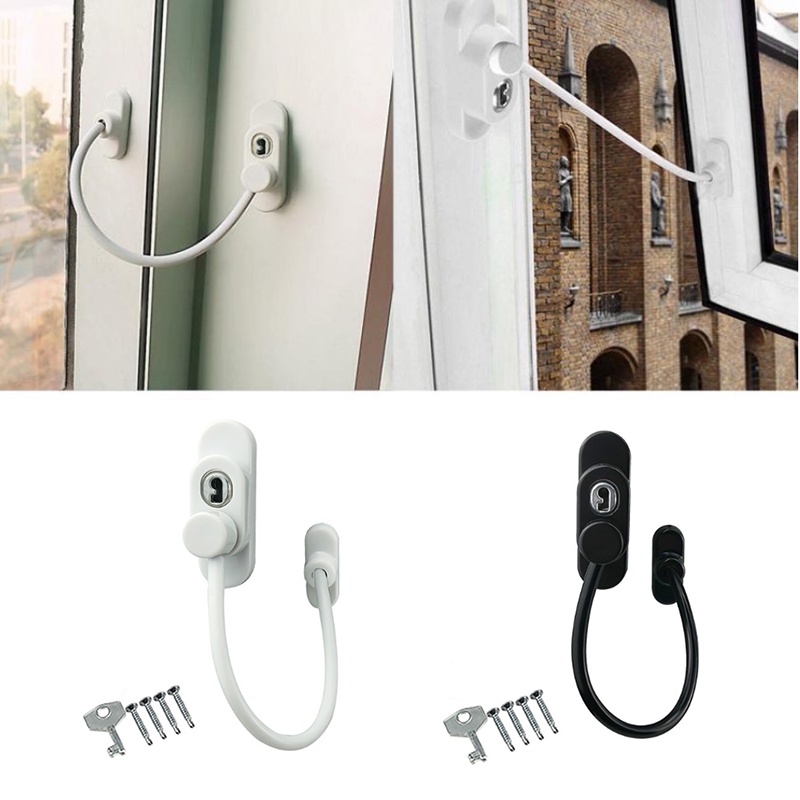 Window Stainless Steel Restrictor With Push-pull Limiter And Lock Child ...