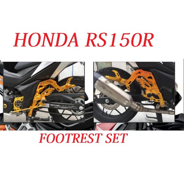 HONDA RS150R RACING FOOTREST SET (ORANGE) | Shopee Malaysia