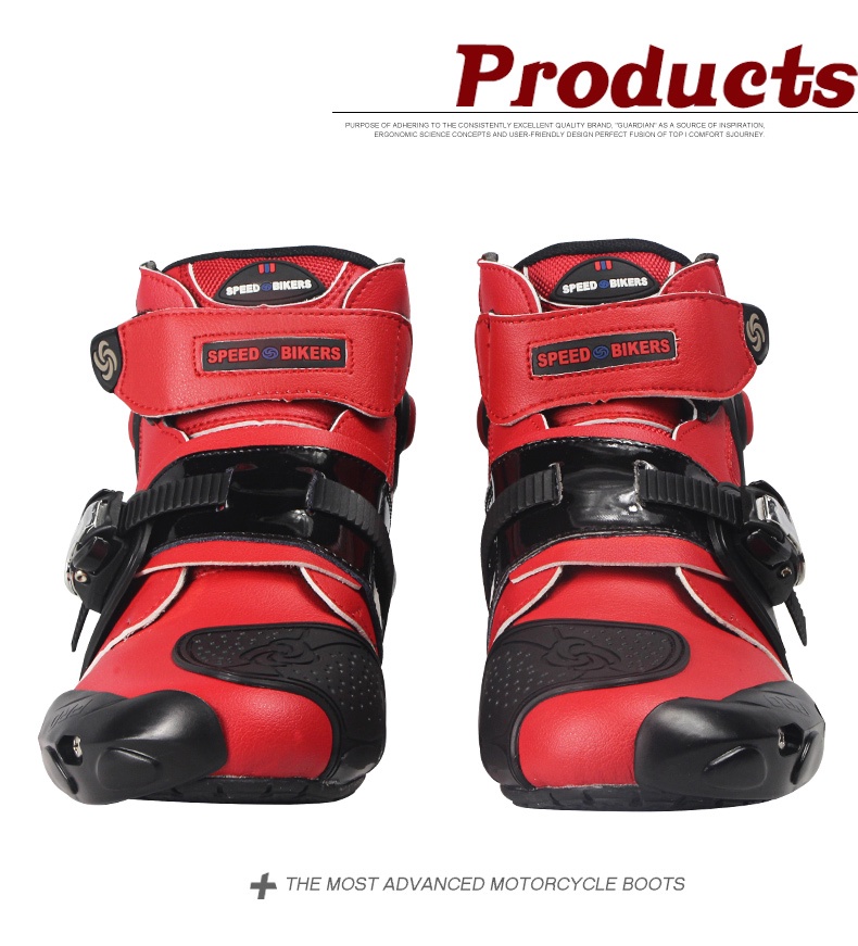 PRO-Biker Men's Motorcycle Boots PU Leather Combat Boots for Men Biker ...