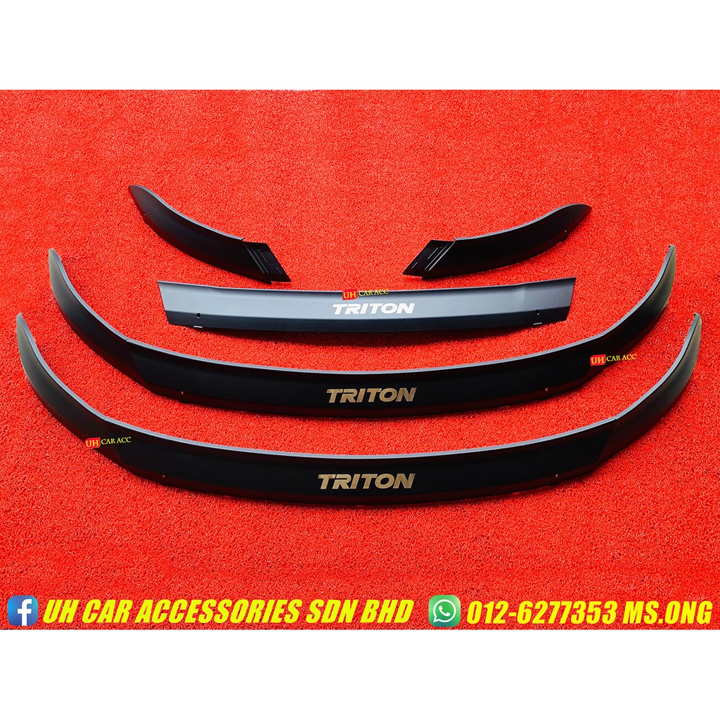 Mitsubishi triton 2019-2020 front bonet bonnet guard visor bonnet depan ...