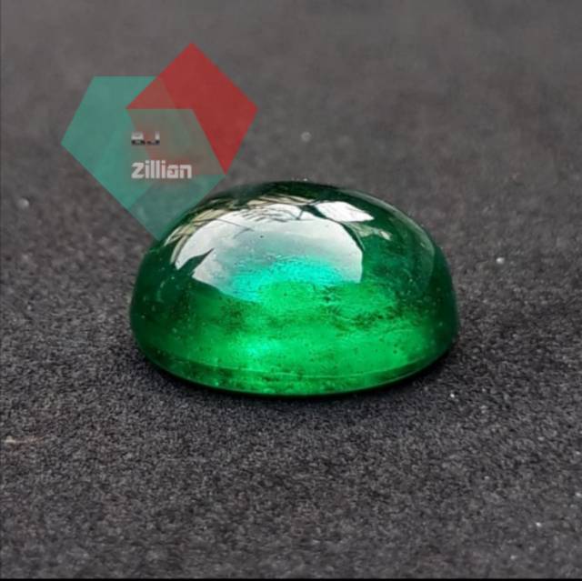 Russian Emerald Oval Flat Bottom Transculent Lab created | Shopee Malaysia