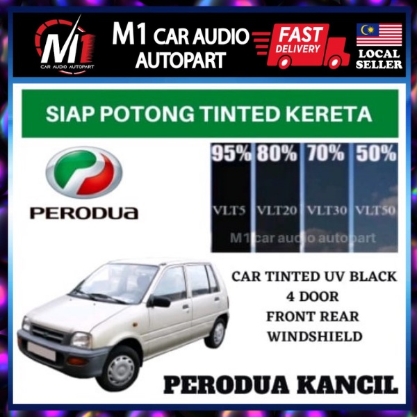Perodua Kancil 4 Door Tinted UV Hitam(Gelap 50% 70% 80% 95%) Siap ...