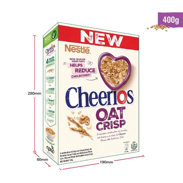 NESTLE Cheerios Oat Crisp 400g *Ready Stock* | Shopee Malaysia