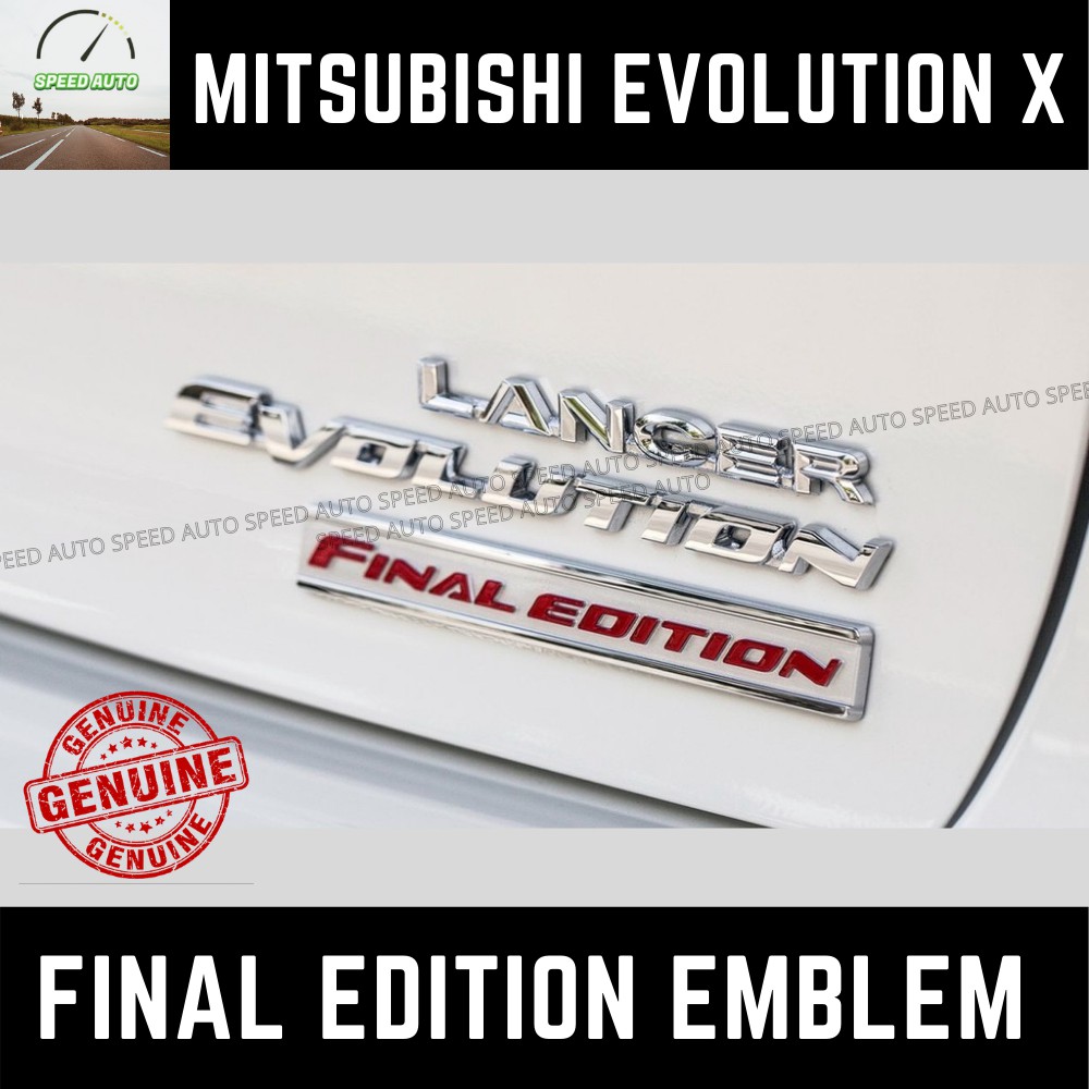Mitsubishi Lancer Evo X Final Edition Emblem | Shopee Malaysia