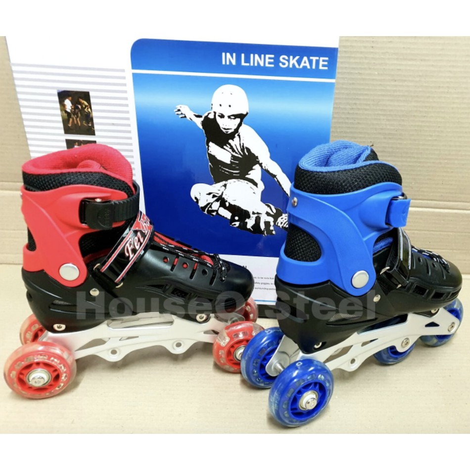 Kasut Roda Selesa Kids Roller Blade Kasut Roda Inline Skate + LED ...
