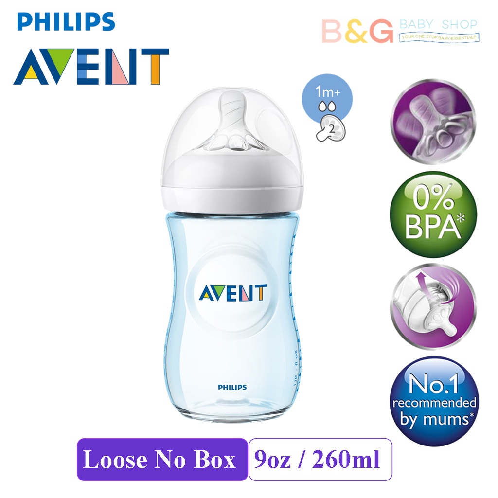 Philips Avent Natural Wide Neck Baby Newborn Milk Feeding Bottle Botol ...