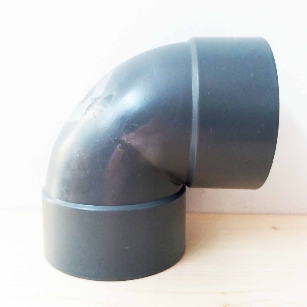 PVC PIPE FITTING ELBOW GREY/ PVC 90-DEGREE ELBOW 6”( 150MM ) | Shopee ...