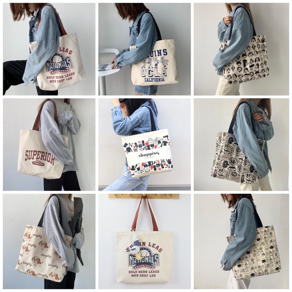 Sanial TOTEBAG BIG Screen Printing Variants (C7) | Shopee Malaysia