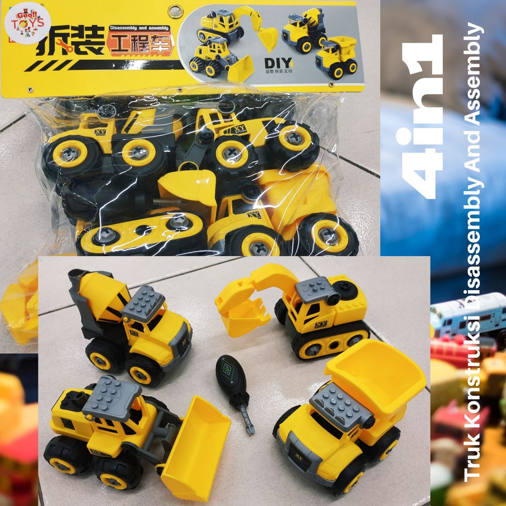 Goo TOYS! Children's Toys DIY Disassembly and assembly Truck ...