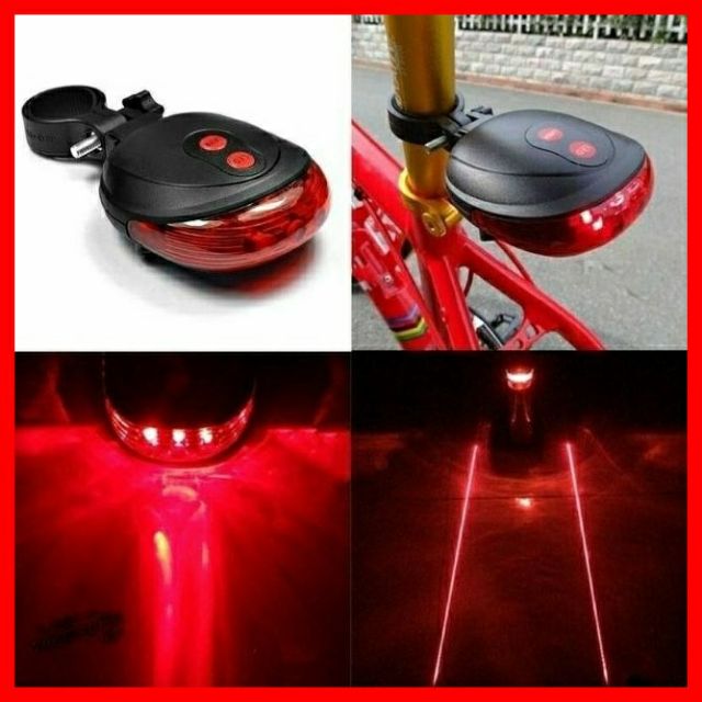Laser LED Hazard Bicycle Tail Light (lampu belakang) | Shopee Malaysia