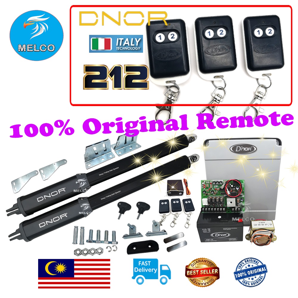 Original remote DNOR 212 SWING AND FOLDING ARM AUTO GATE SYSTEM HEAVY ...