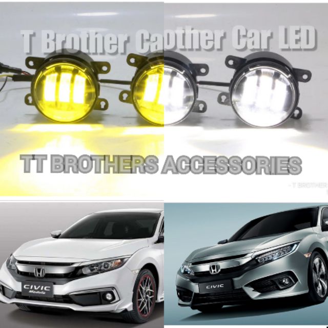 HONDA CIVIC FC LED FOGLAMP FOG LAMP 2 TONE 3000K & 6000K PLUG AND PLAY ...