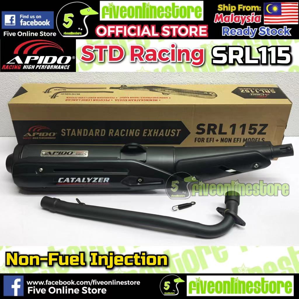 APIDO Open Racing Exhaust Pipe Yamaha LC135 V1 To V7 LC135 4S 5S SRL115 SRL110 Cutting Standard ...