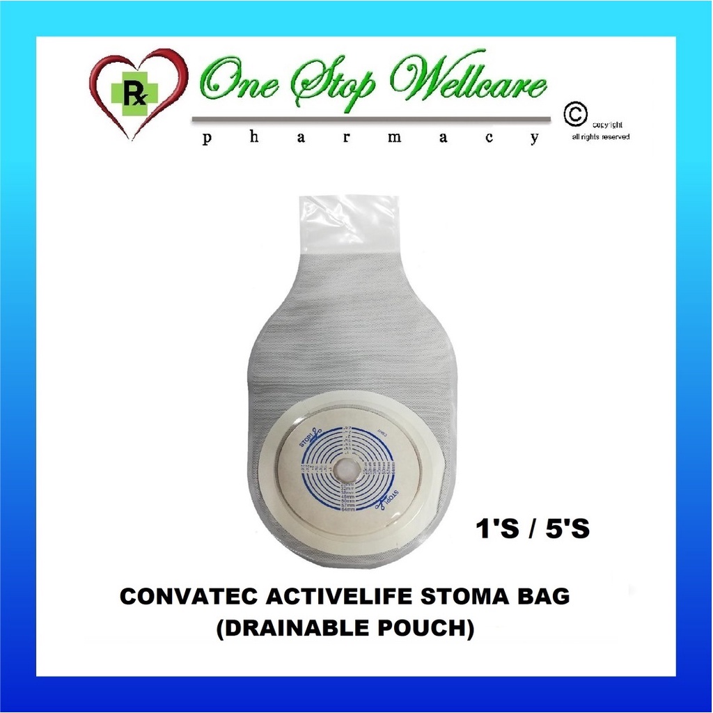 CONVATEC ACTIVELIFE STOMA BAG (DRAINABLE POUCH) 1'S/ 5'S (22771) (EXP ...