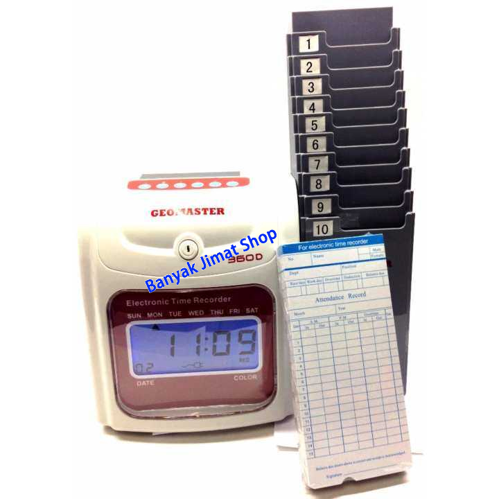 Office Punch Card Time Attendance// Time Recorder Card// Kad punch ...
