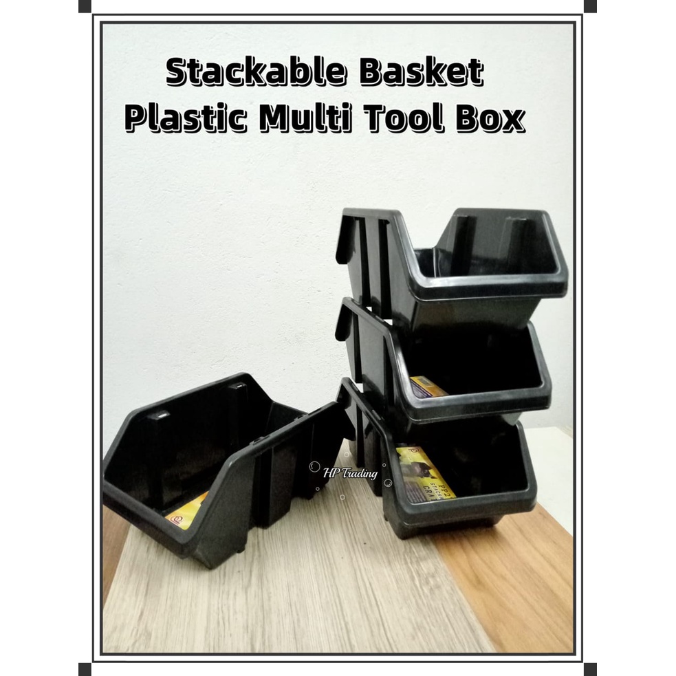 Stackable Crate Stackable basket Plastic Multi Tool Box Cabinet ...