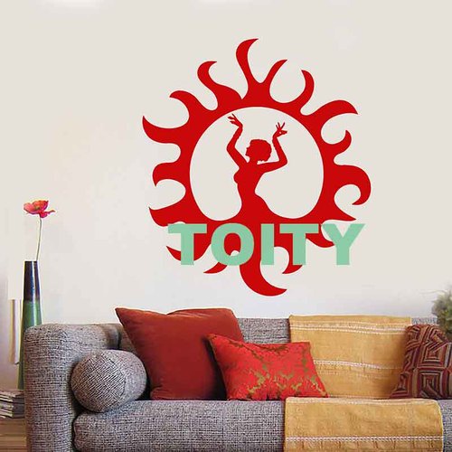 Wall Sticker Indian India Bayadere Dance Dancers Girls Bharathanatiyam ...