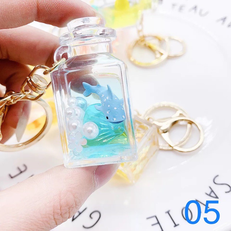 【READY STOCK】Aquatic Creatures Keychain Marine Life Creative Ocean ...