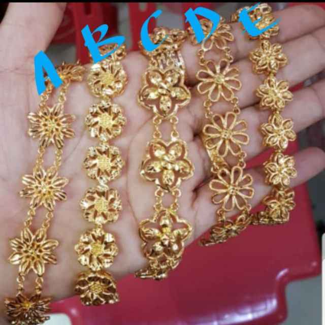 🔥RANTAI TANGAN BUNGA🔥🔥🔥EMAS BANGKOK MURAHHHHH🔥ADA COP 9I6 🔥 | Shopee ...