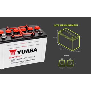 Yuasa N70Z / N70ZL - Conventional Battery - Heavy Duty Car Battery ...