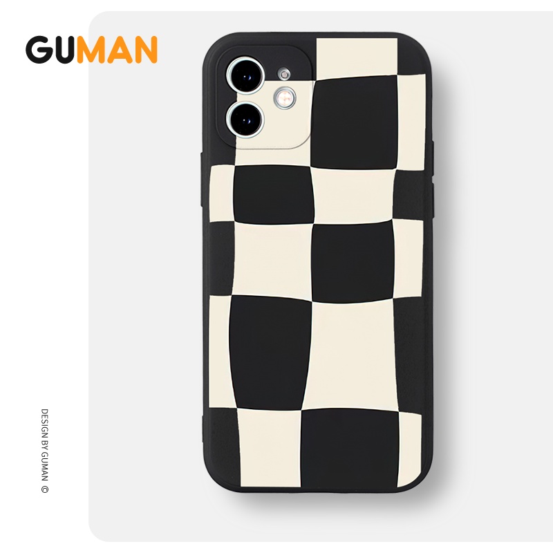 GUMAN Soft Silicone Cute Aesthetic Shockproof Square Phone Case for ...