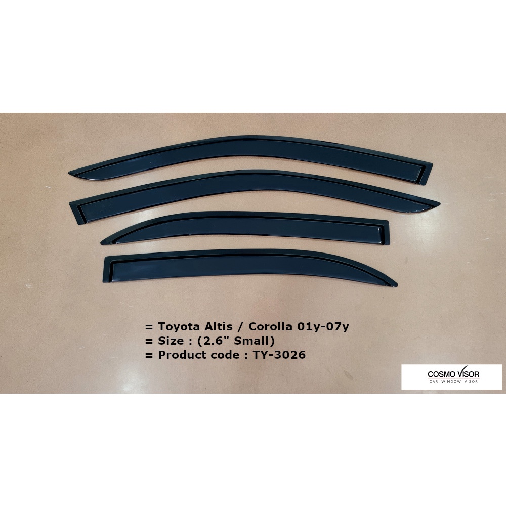 Toyota Altis / Corolla 2001 2002 2003 2004 2005 2006 2007 Door Visor ...