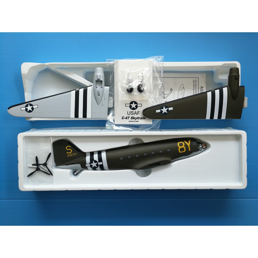 US Air Force C-47(DC-3) Skytrain Scale model 1:80 25cm(L) USAF TUDM ...