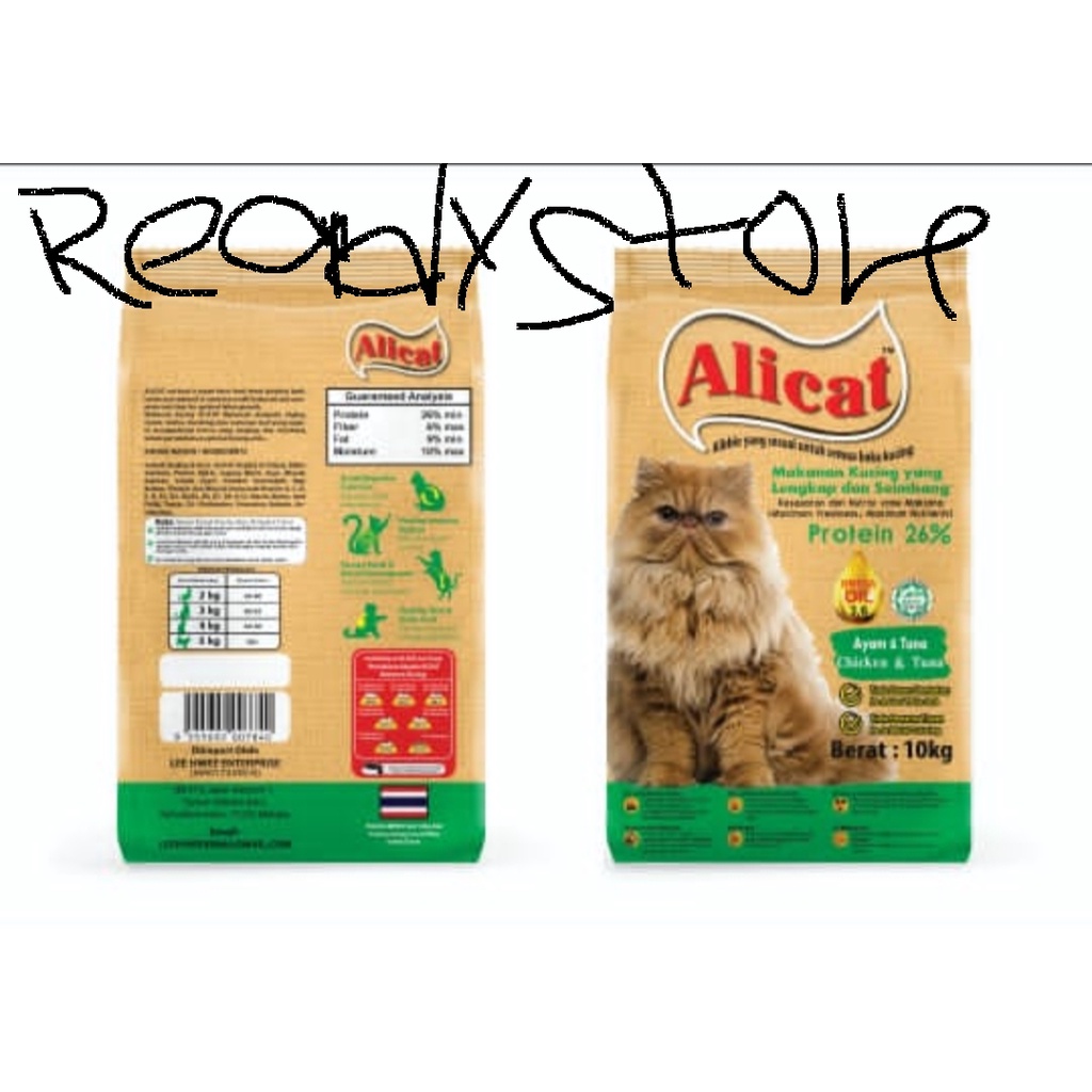 10kg Makanan kucing Ali Cat (ayam &tuna) | Shopee Malaysia