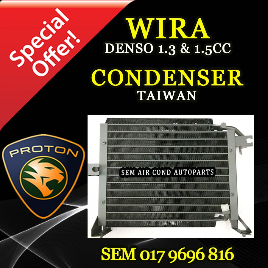 PROTON WIRA 1.3CC & 1.5CC DENSO TYPE OEM TAIWAN CONDENSER/ KONDENSER ...