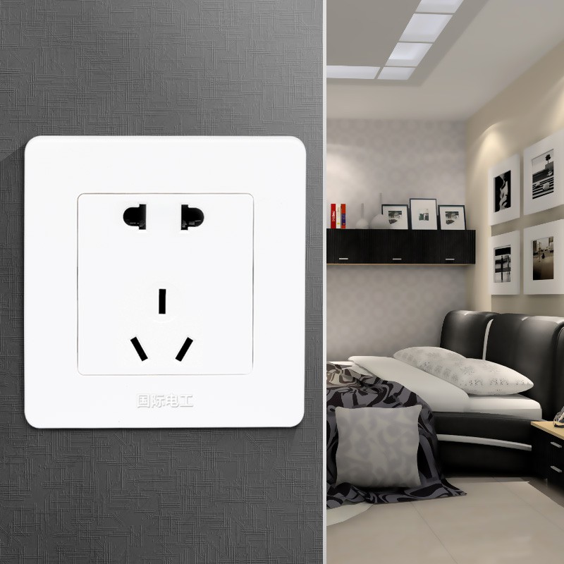 [HP111] China Home Appliances 5 hole Plug Wall Power Socket (10A ...