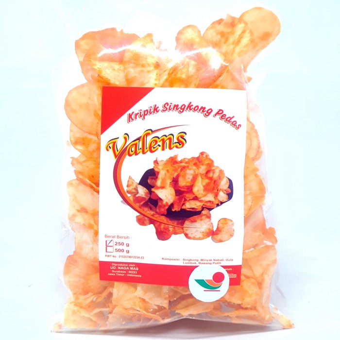 Valens Spicy Cassava Chips 250gr | Sweet Chips Snack BALADO Sweet Potato | Shopee Malaysia