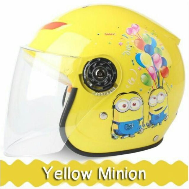 🔥Ready Stock🔥100% ORIGINAL HELMET CREATIVE JUNIOR&KIDS MINION HELMET ...