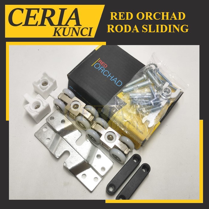 Red Orchad Sliding Wheels Aluminum Sliding Door Rail Wheels | Shopee ...
