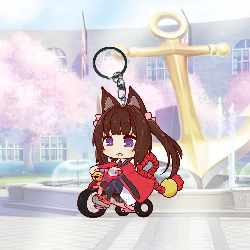 GANTUNGAN Anime Keychain azur lane amagi 01 Ganci - Key Chain ...
