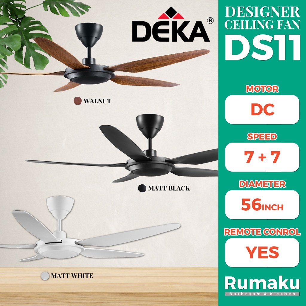 [NEW] DEKA DS11 56 " 14 (7F+7R) Speed DC Motor Designer Ceiling Fan ...