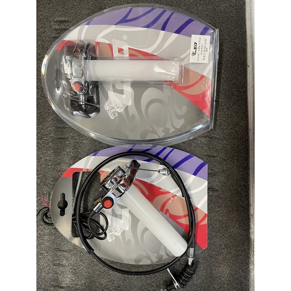 LEO RACING THROTTLE WITH STARTER BUTTON SWITCH -UNIVERSAL INCLUDE CABLE ...