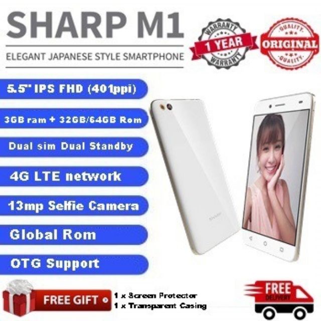 SHARP M1/MS1 (3GB ROM + 64GB RAM) | Shopee Malaysia