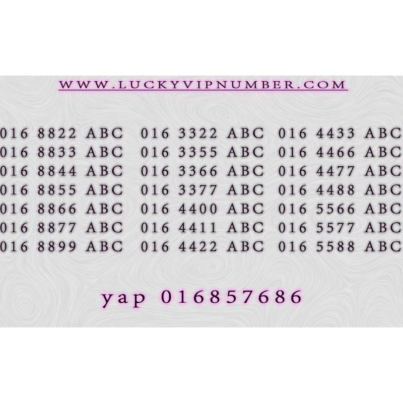 vip mobile phone number | Shopee Malaysia