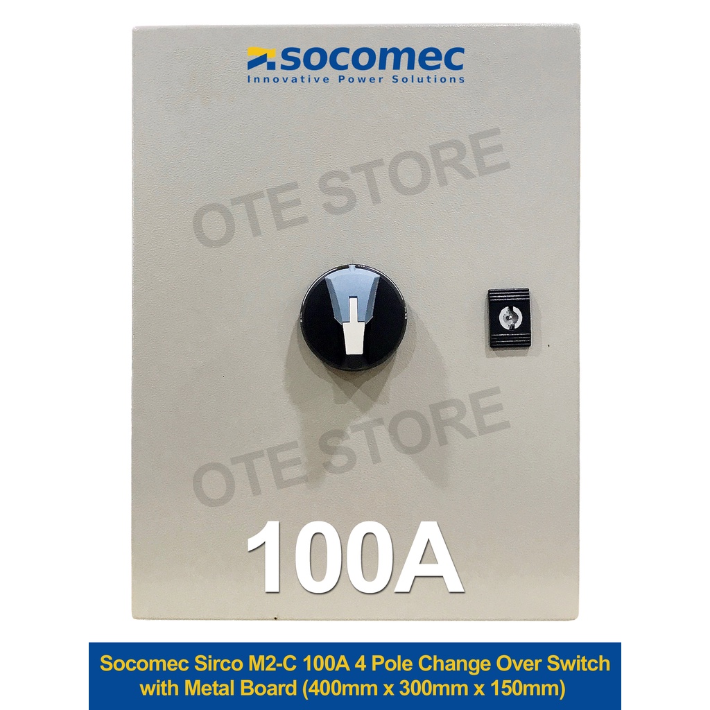 Socomec Sirco M2-C 63A / 100A 4 Pole I-0-II Change Over Switch with ...
