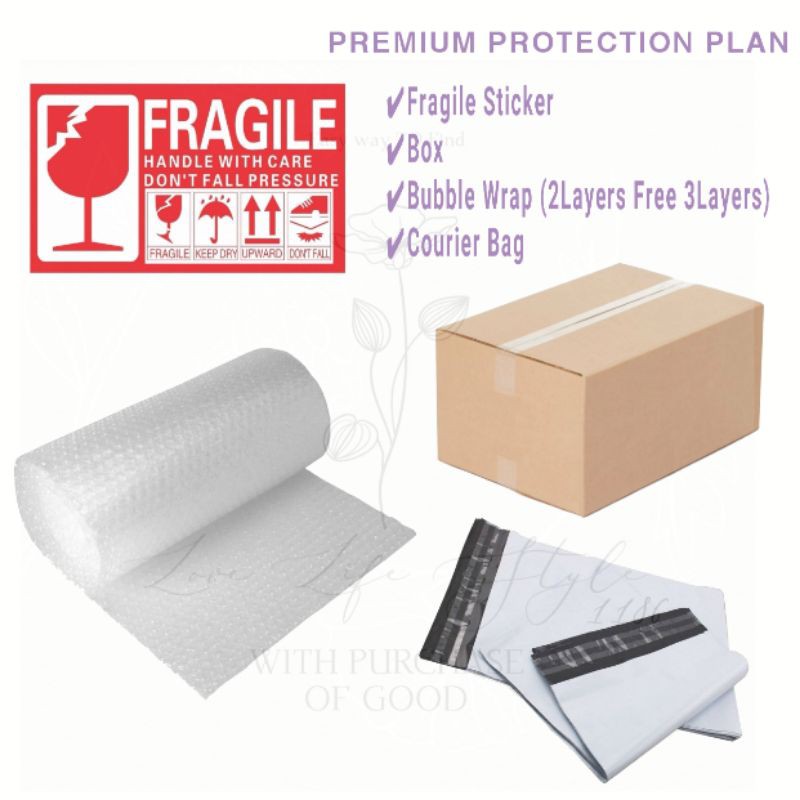 PREMIUM / EXTRA PROTECTION PLAN | Bubble wrap / Box Packaging / Courier ...