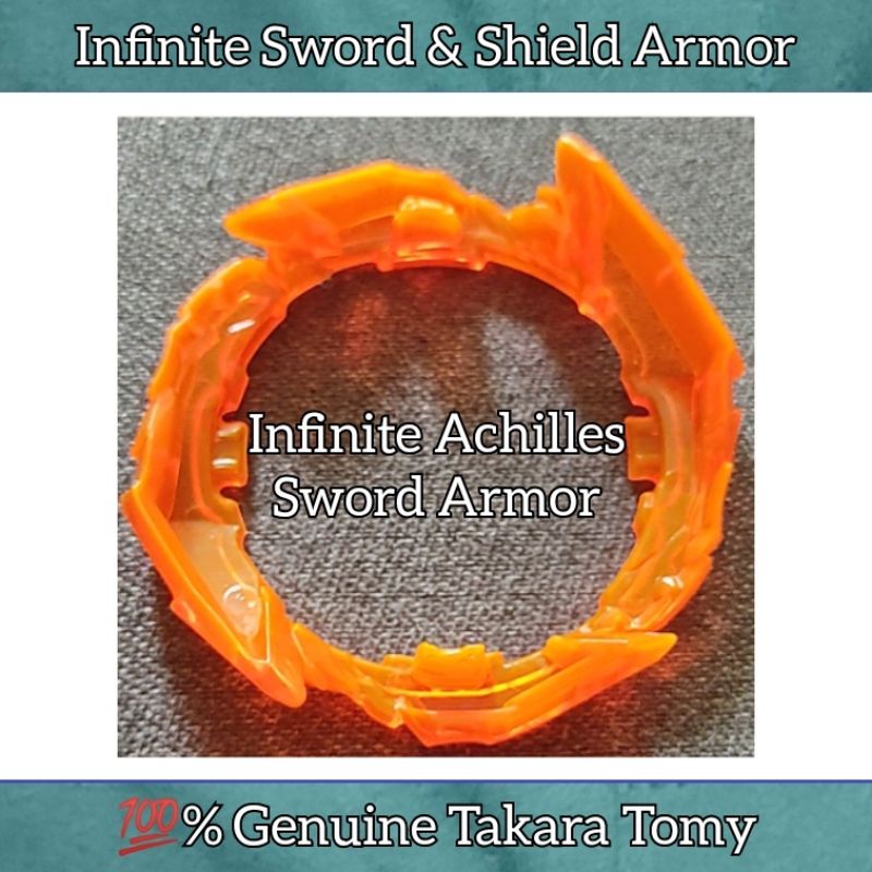 Infinite Achilles Sword and Shield Armor Beyblade Takara Tomy | Shopee ...