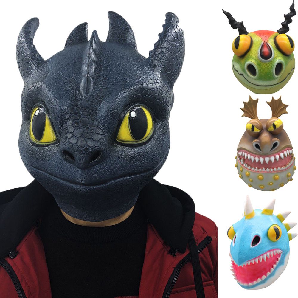 How Train To Your Dragon Night Fury Cosplay Mask The Hidden Toothless ...