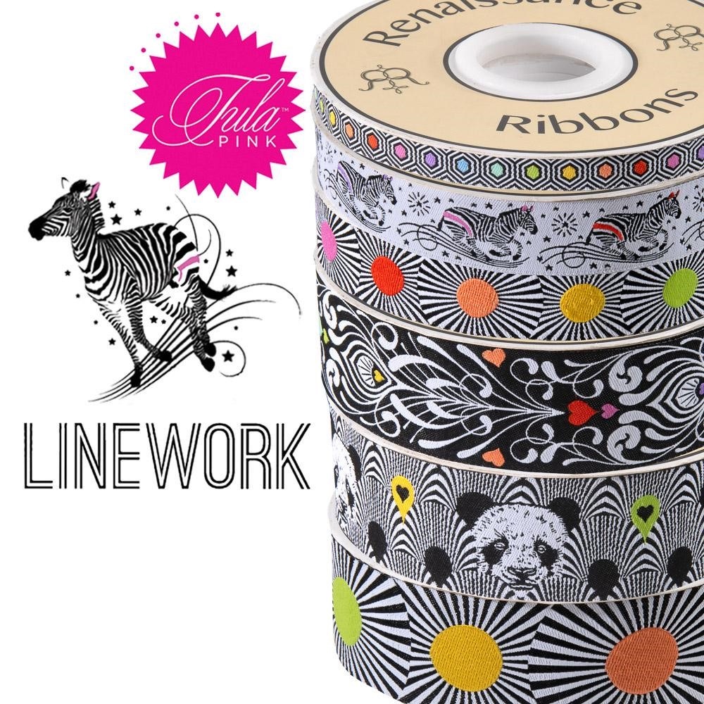 Linework Ribbons designed by Tula Pink Designer Ribbons * Sold in Yard ...