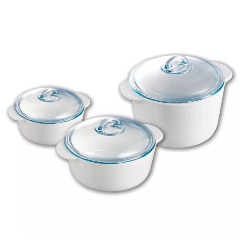 Pyroflam vitro ceramic fireproof cookware (1L, 2L, 3L) | Shopee Malaysia